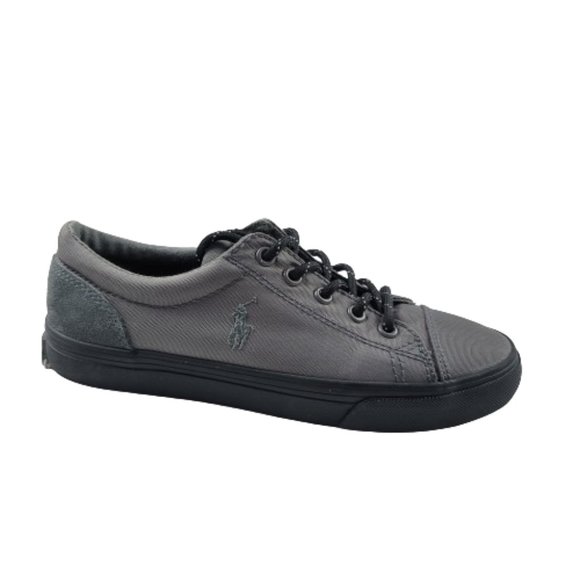 Ralph Lauren | Shoes | Ralph Lauren Polo Charcoal Brayden Sneakers Boys ...
